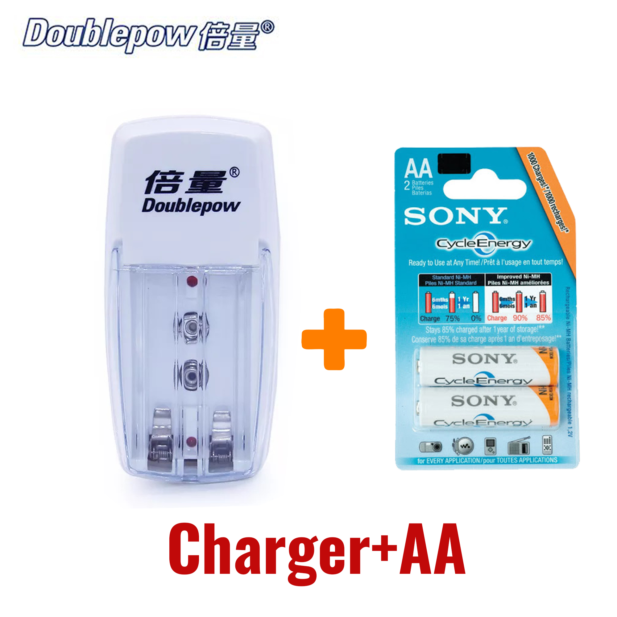 Battery Charger Combo DP-D01 Including 2 Unit AA Size Rechargeable Battery Products - Ready ...