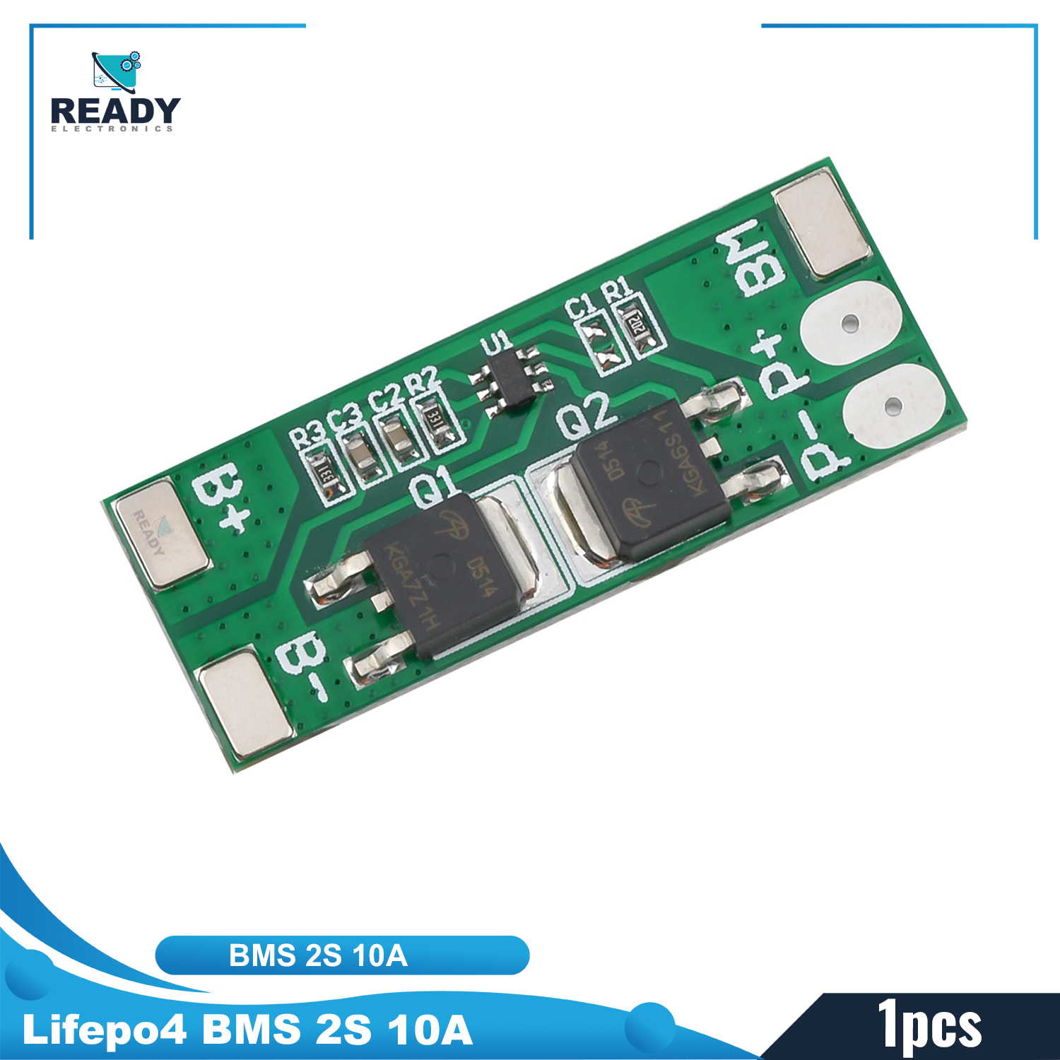 Lifepo4 BMS 2S 10A 6.4V Battery Charge Protection Board MOS BMS PCM For Power Bank Cell Pack ...