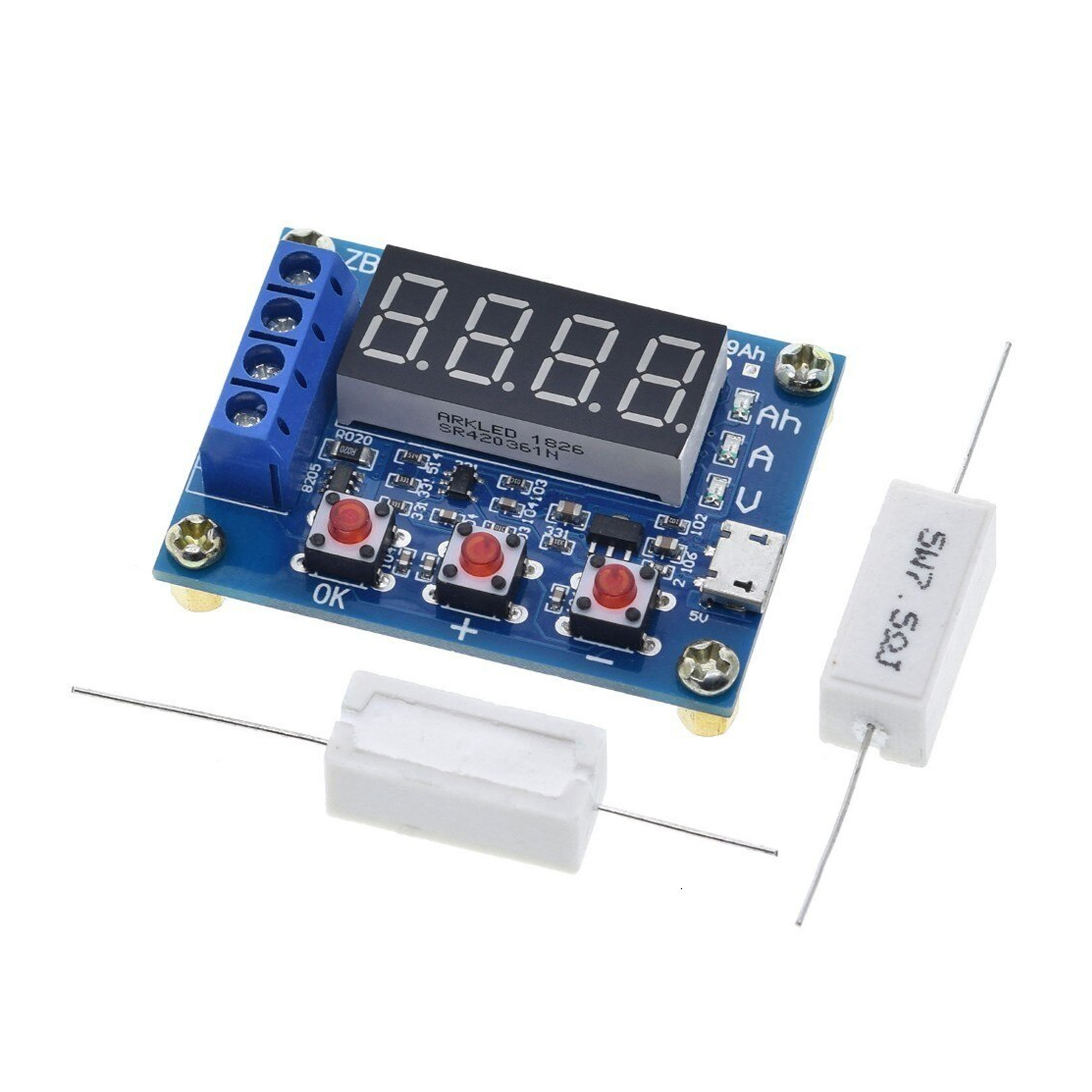 HW-586 ZB2L3 1.2V 12V 18650 Li-Ion Lithium Battery Capacity Tester ...
