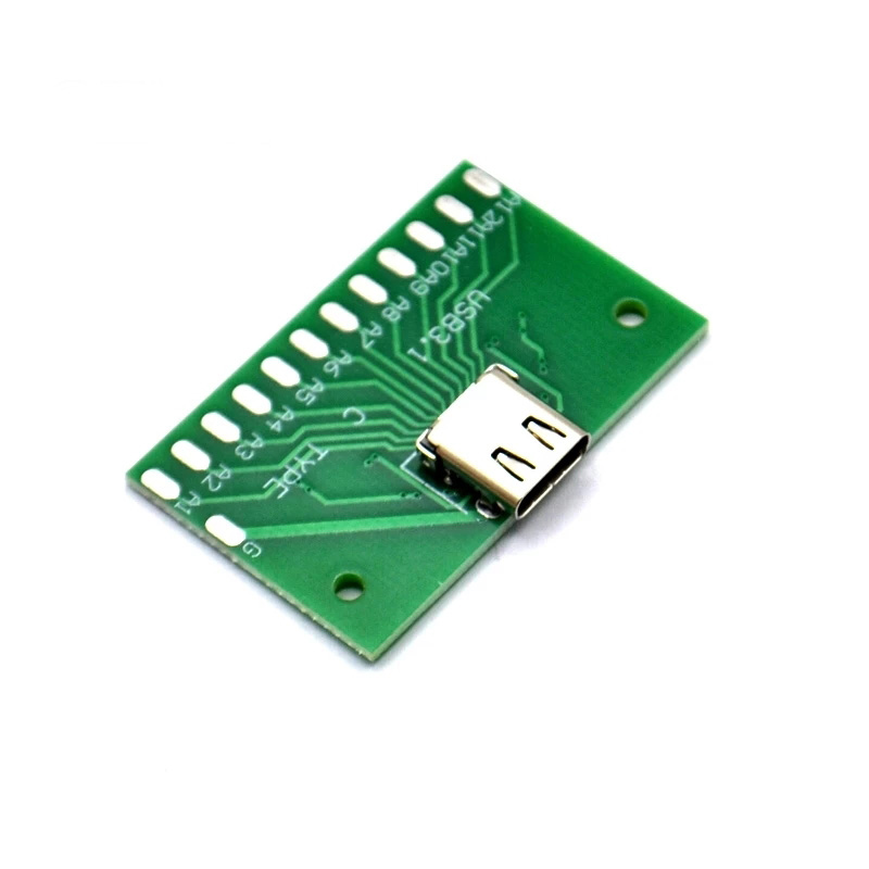 Type-C USB 3.1 Female Head Connector Adapter board PCB board 24P base ...