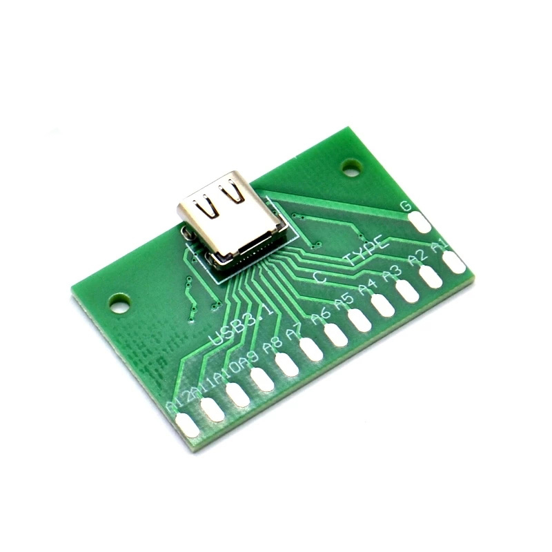 Type-C USB 3.1 Female Head Connector Adapter board PCB board 24P base ...