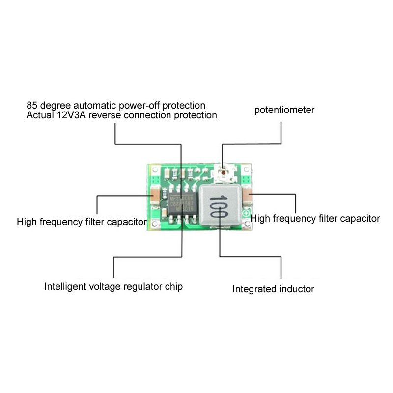 Model aircraft power supply step-down DC DC mini-360 power module 3A ...
