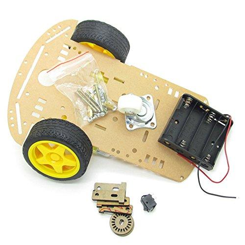 1Set 2WD Mini Round Double-Deck Smart Robot Car Chassis DIY Kit For ...