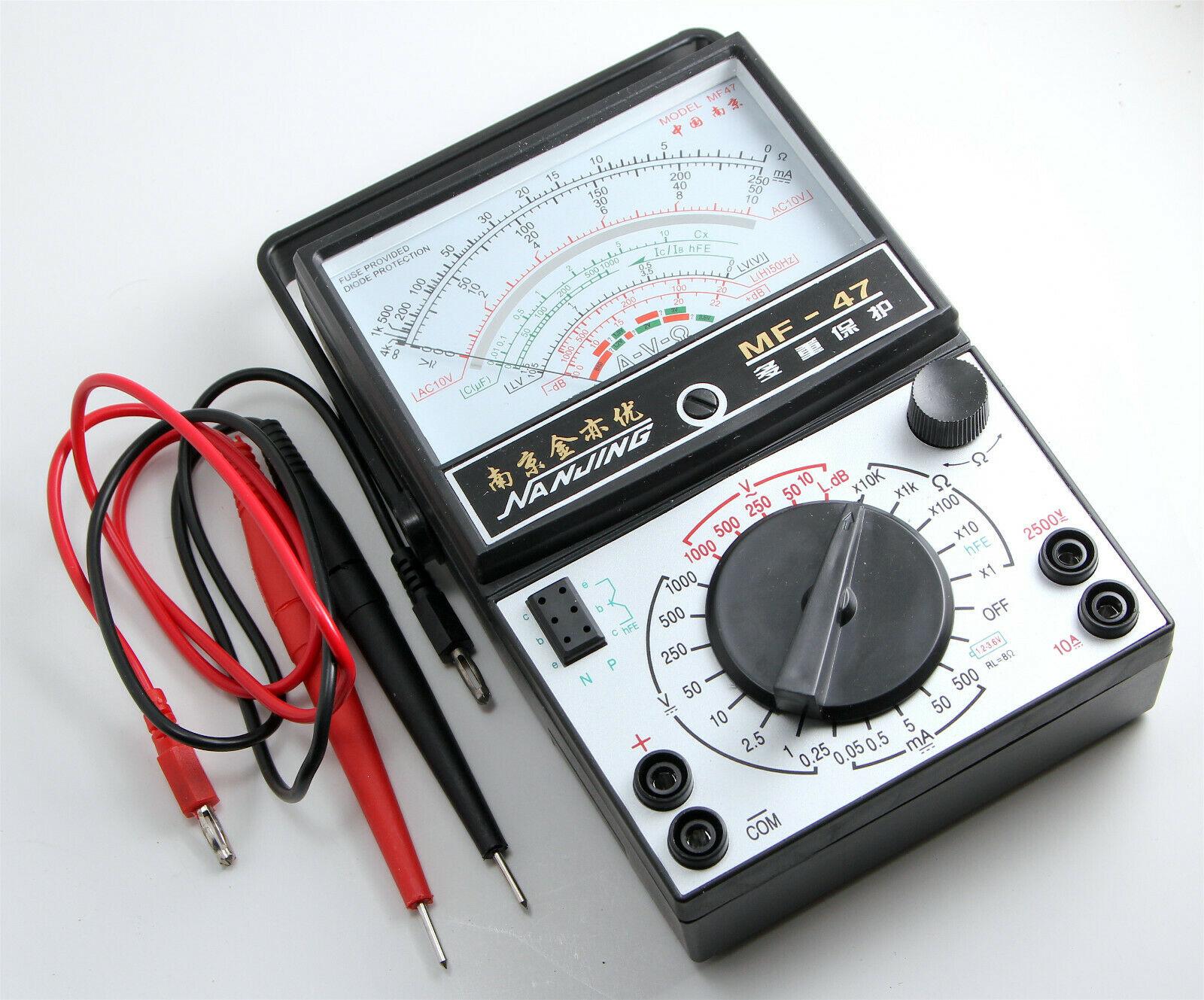 NANJING MF47 MF-47 Analog Multimeter 5 big display Retail Box ...