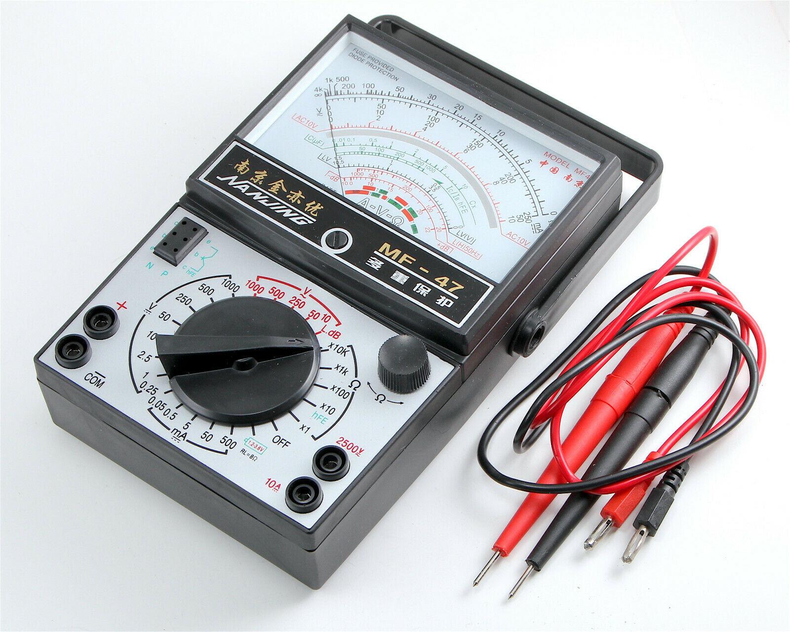 NANJING MF47 MF-47 Analog Multimeter 5 big display Retail Box ...